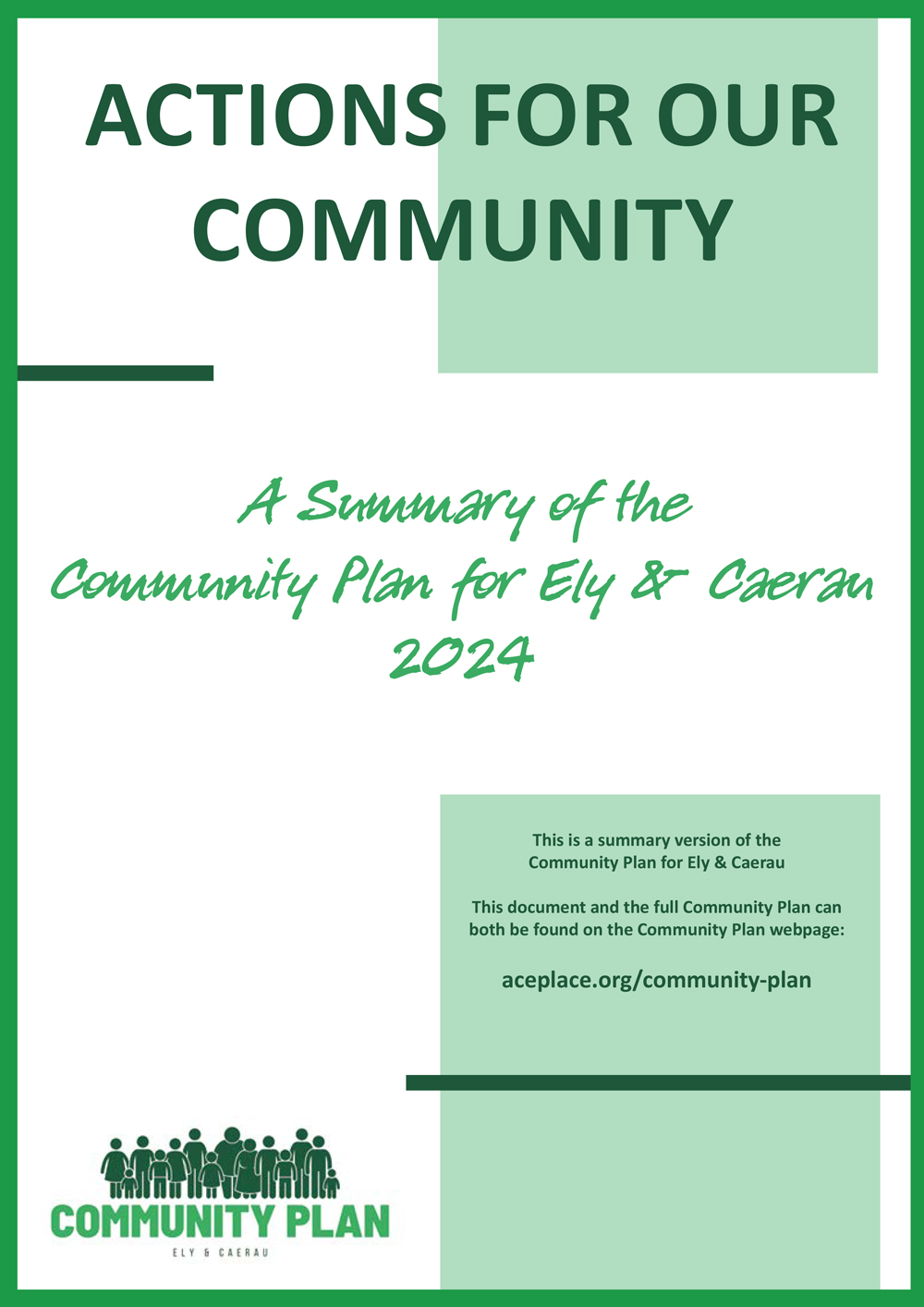 Community Plan - ACE - Action in Caerau & Ely